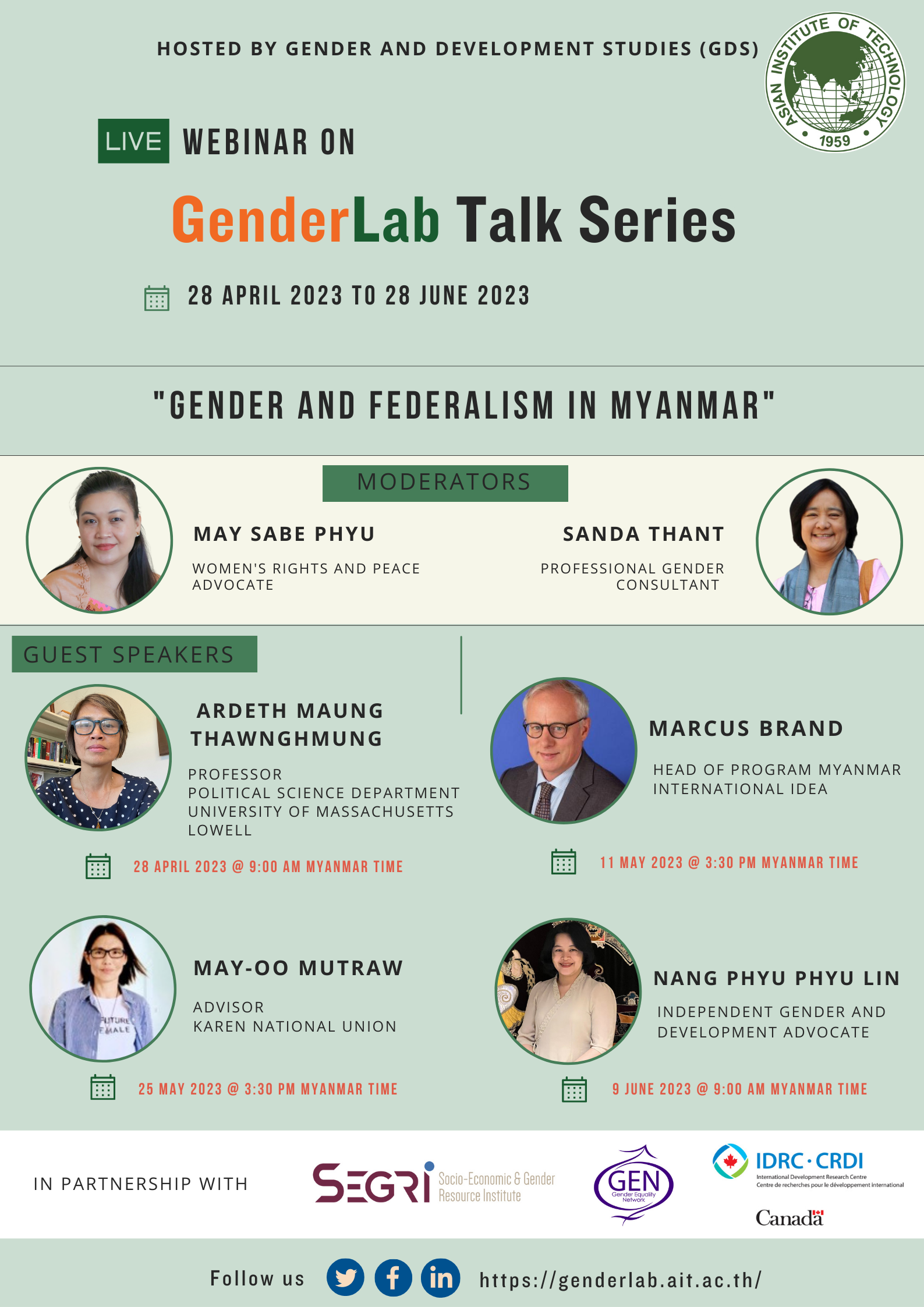 1st GenderLab Talk Series on Gender and Federalism in Myanmar - Gender Lab
