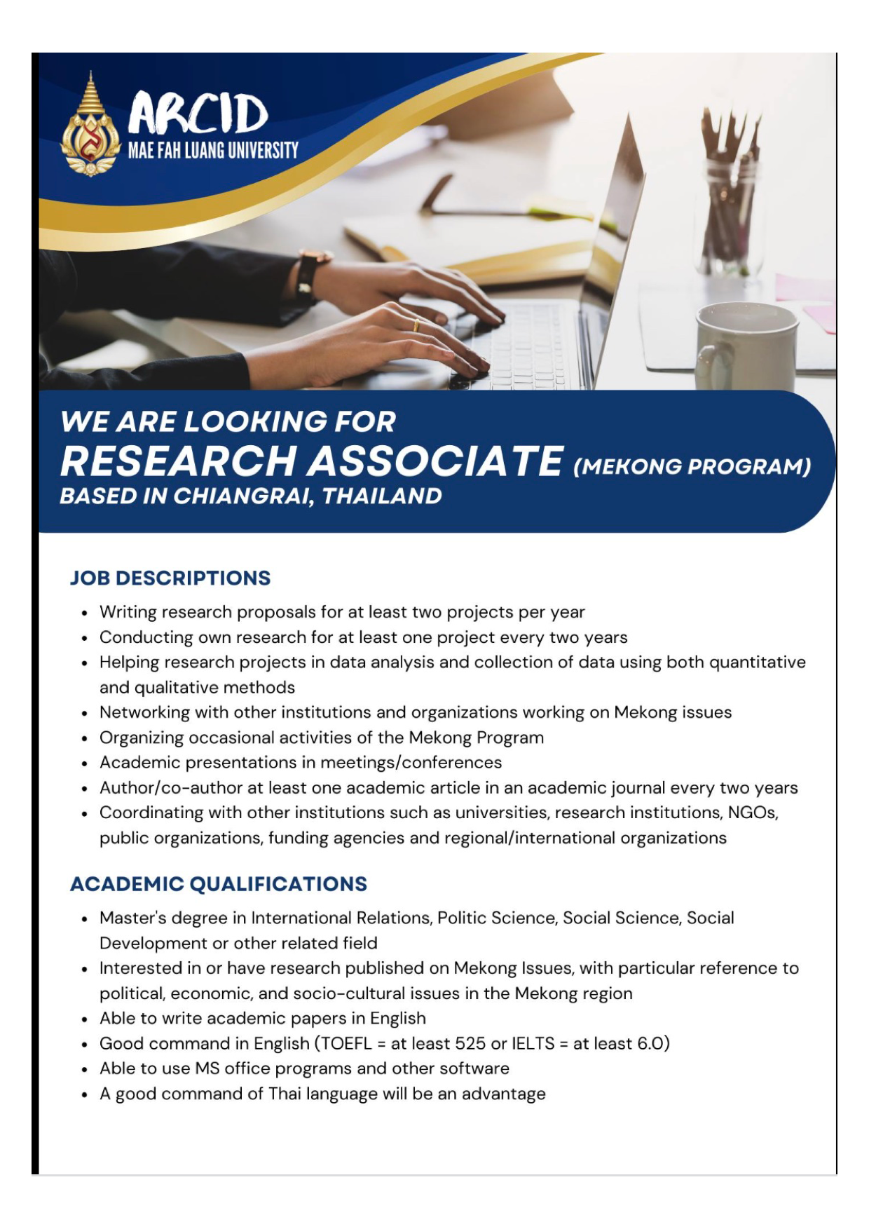 Vacancy Announcement - Gender Lab