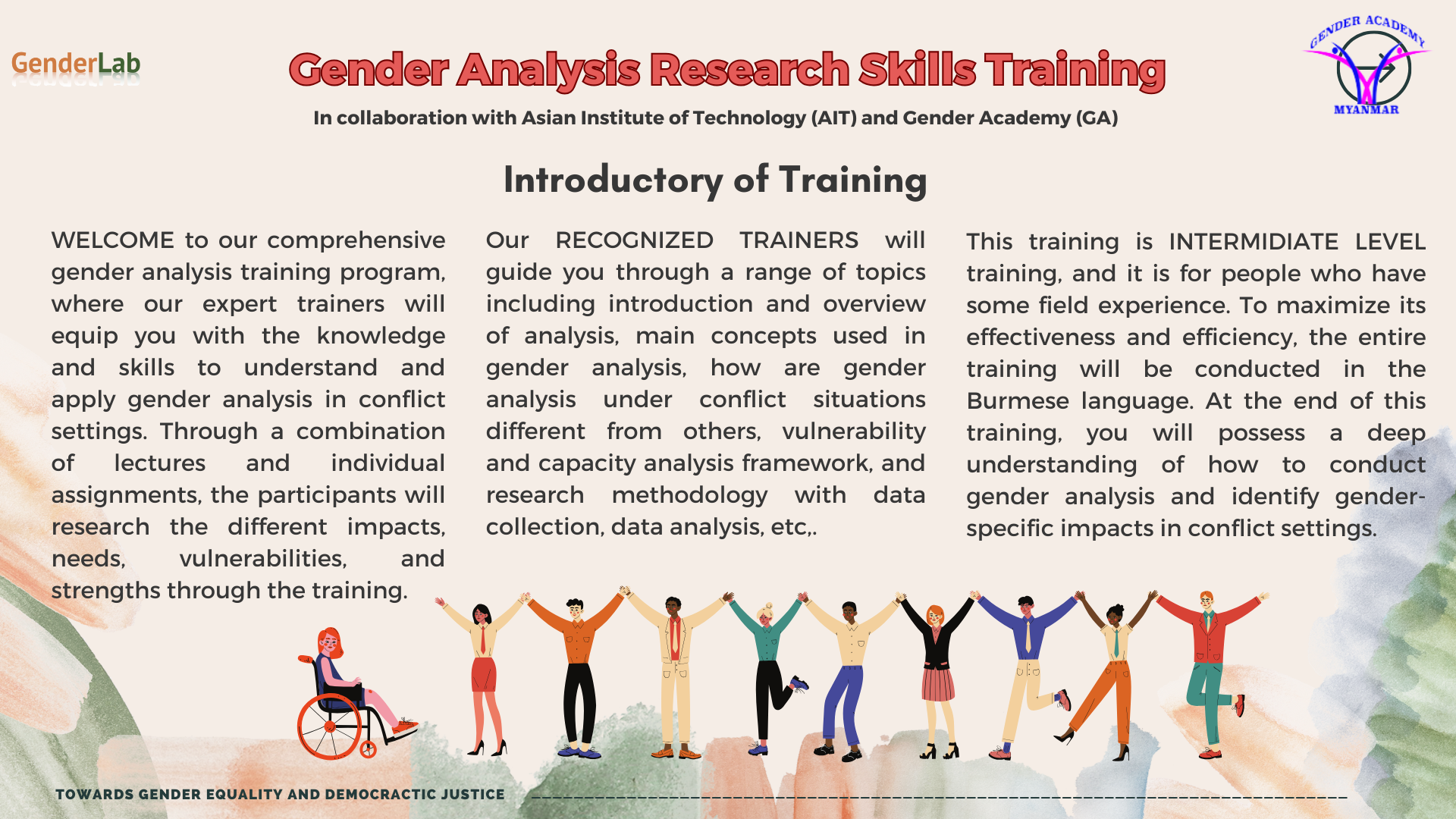 "Gender Analysis Research Skills Training" applications is now open ...